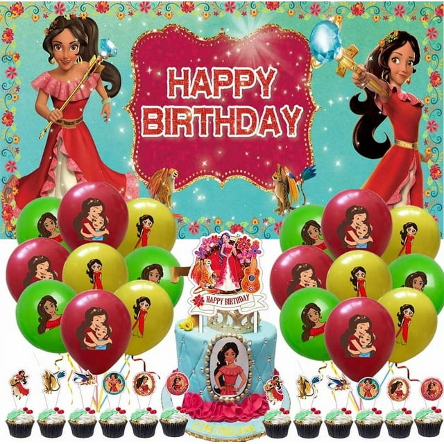 Elena Princess Party Supplies Decor Cake Topper Birthday Backdrop ...