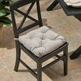 Elena Shore Outdoor Fabric Classic Tufted Chair Cushion, Gray - Walmart.com