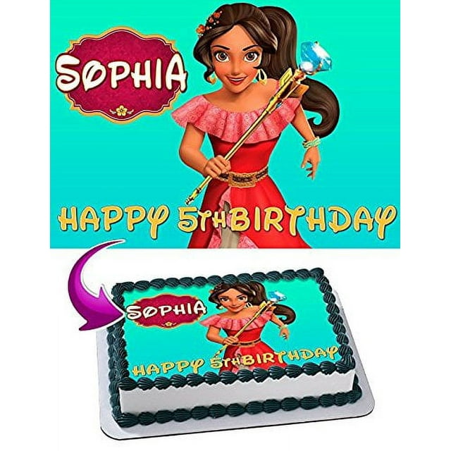 Elena of Avalor Edible Cake Image Topper Personalized Birthday Party 1/ ...