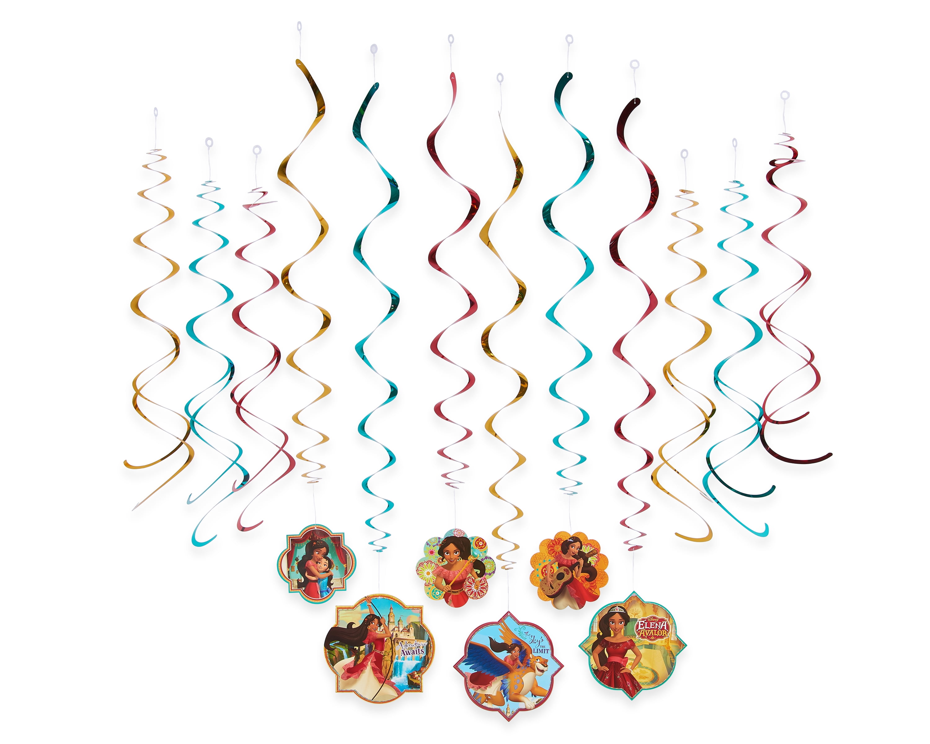 Elena of Avalor Hanging Party Swirl Decorations - Walmart.com
