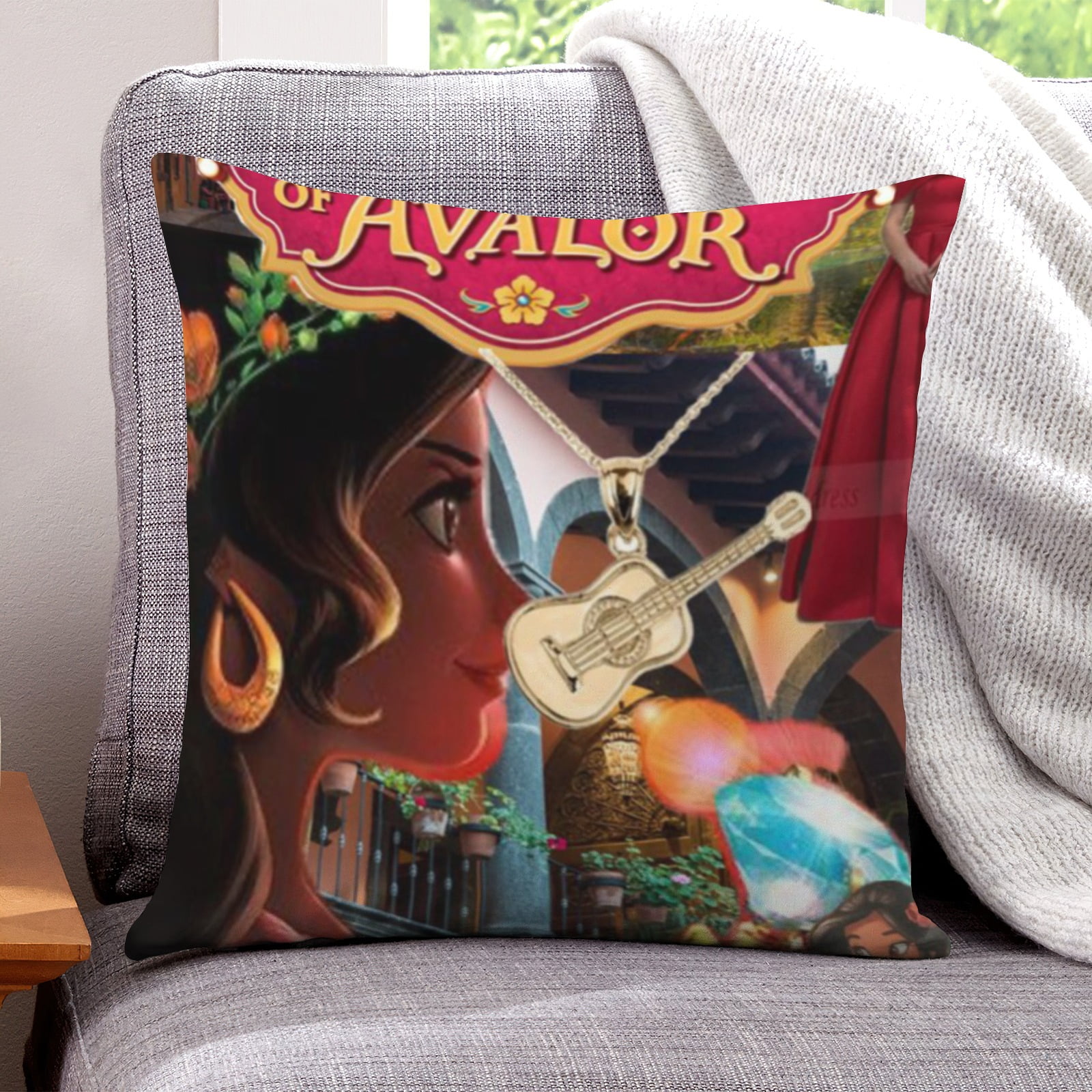 Elena of Avalor Princess Throw Pillow Covers** Customizable Silk Covers ...