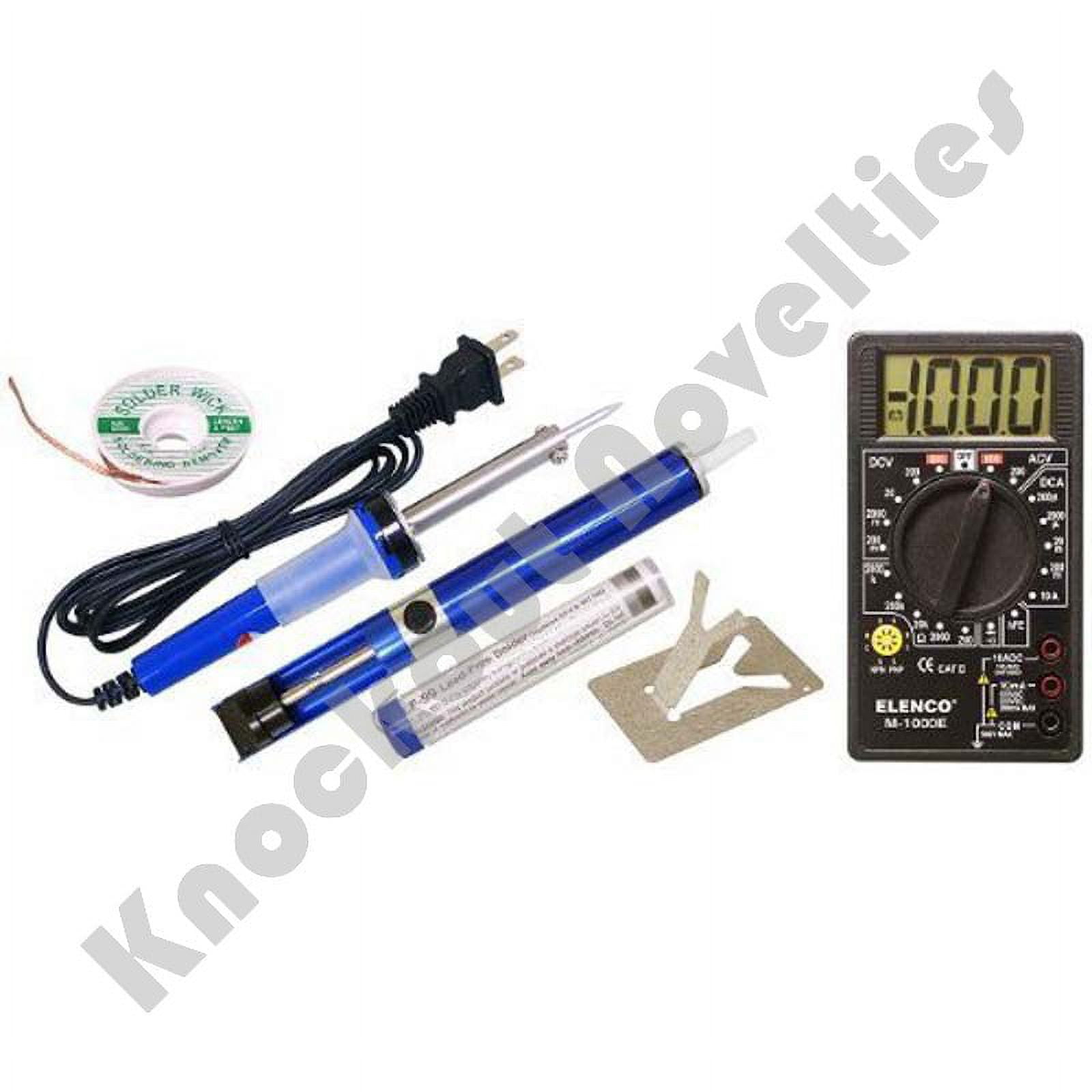 Elenco SK-25 Soldering Tool Kit with Digital Multimeter - Walmart.com