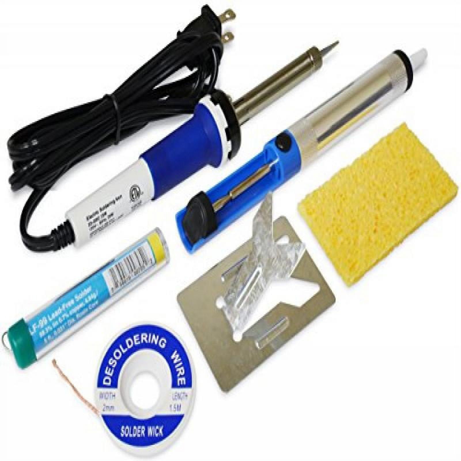 Elenco Soldering Starter Kit with Desoldering Wick and Pump [ Replaces ...