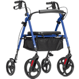 Elenker Mobility Rollator Walker with 10" Wheels, Adjustable Seat and ...