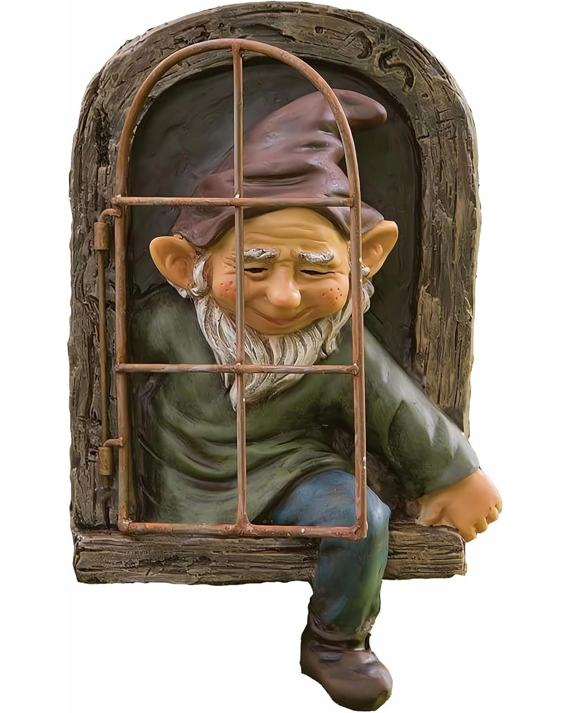 Elenon Elf Out The Door Gnome Tree Faces Decor Outdoor for Yard ...
