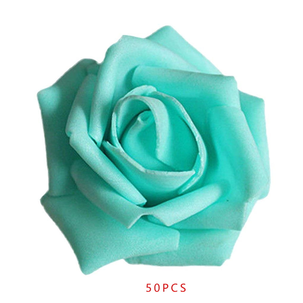 Elenxs 50pcs Artificial Bionic Flowers PE Foam DIYOO Lifelike Roses ...