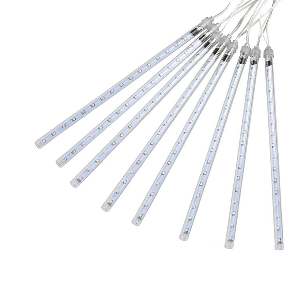 Elenxs 8 Tubes 30cm Falling Rain Lights Outdoor Icicle Snow Cascading ...