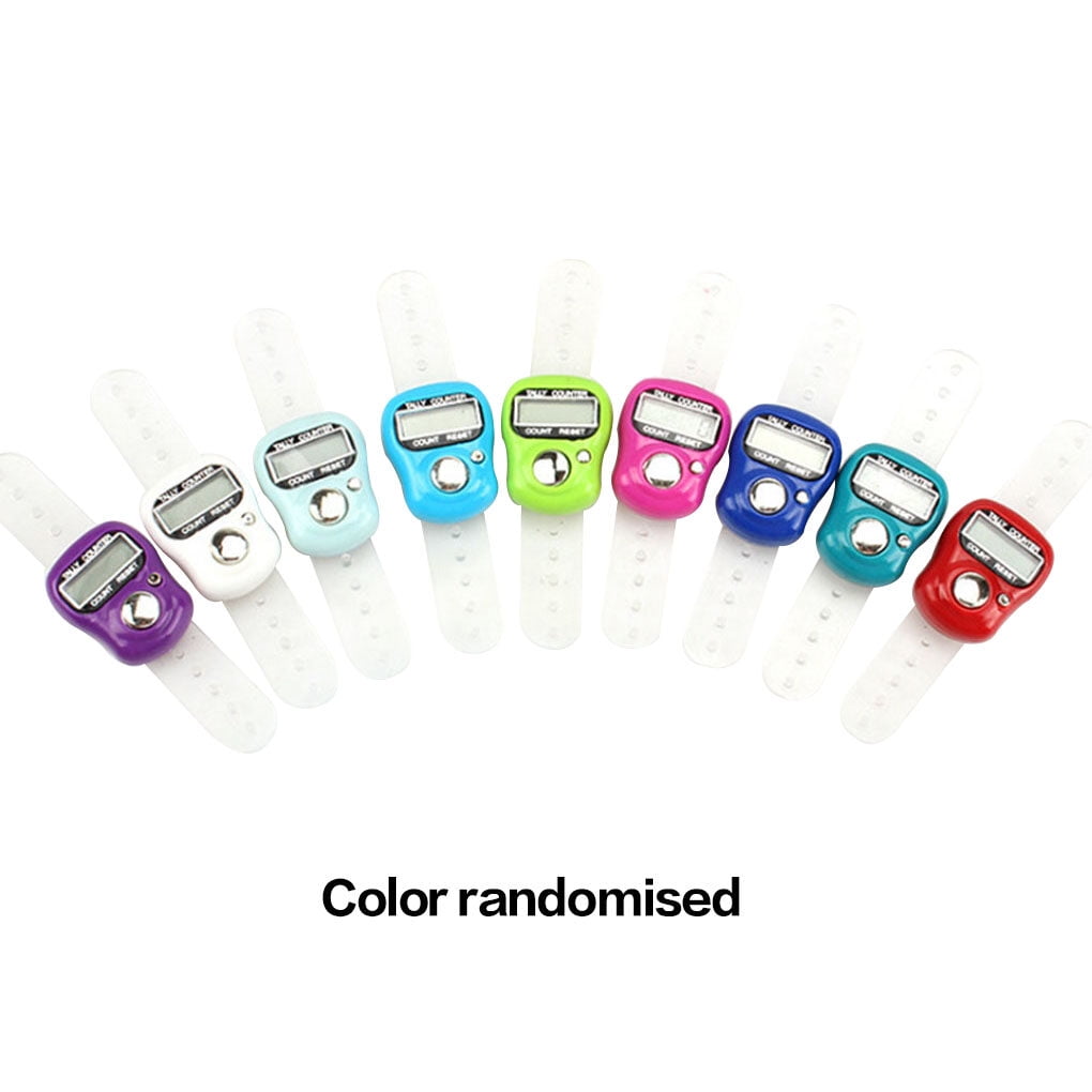 Elenxs Color Random Digital Counter LCD Display Wrist Wearing Watch ...