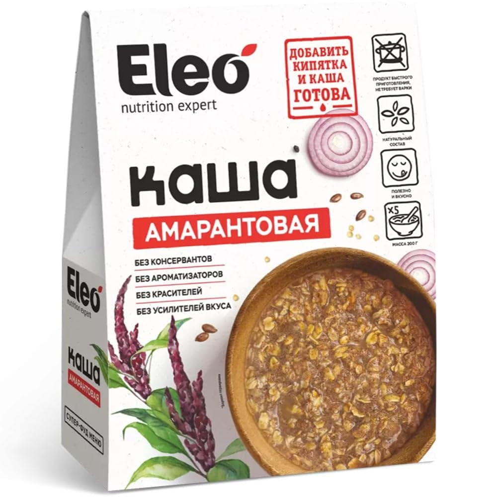 Eleo Instant Oat Flakes Porridge with Amaranth Seed Flour 200g/ 0.44lb ...