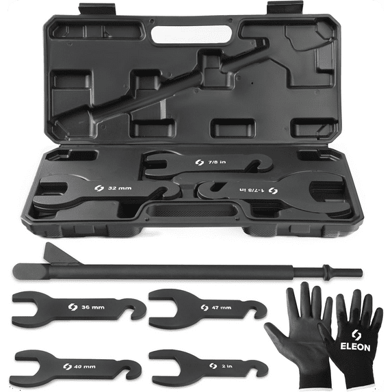 Eleon Pneumatic Fan Clutch Removal Tool Kit - 8PCS Powder Coated Carbon ...