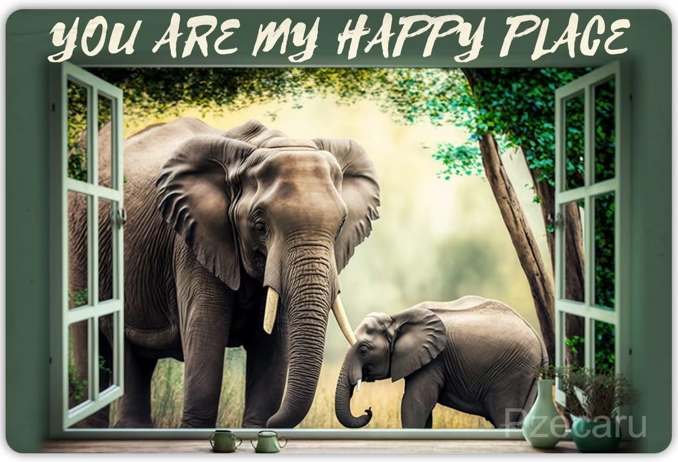 Elephant 200 Pieces Wooden Jigsaw Puzzles For Adults- Elephant Mom And ...