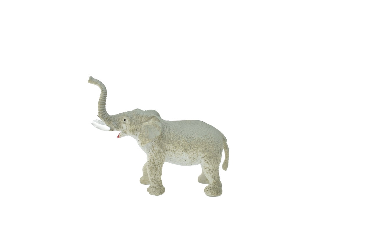 Elephant African Realistic Small Toy Model Plastic Replica Animal, Kids ...