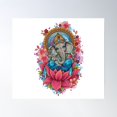 Elephant And Flowers Poster Wall Art Modern Wall Decor Wall Art Home ...
