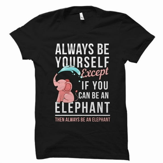 Elephant Animal Wildlife Nature Zoo Safari Graphic Tee Shirt Apparel ...