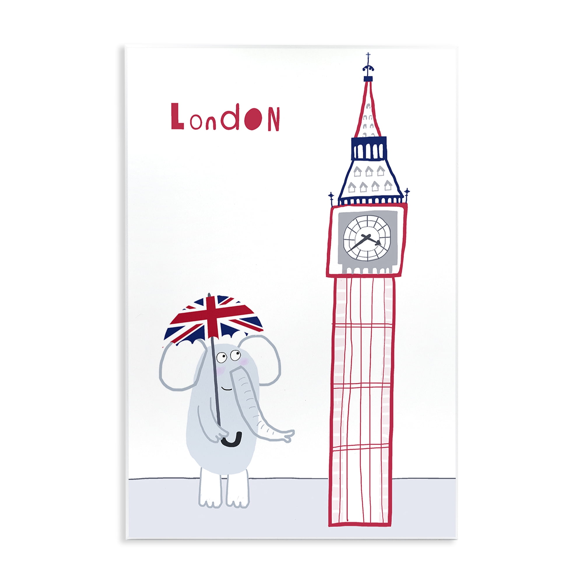 Elephant & Big Ben London Wall Plaque Art, design by Carla Daly ...