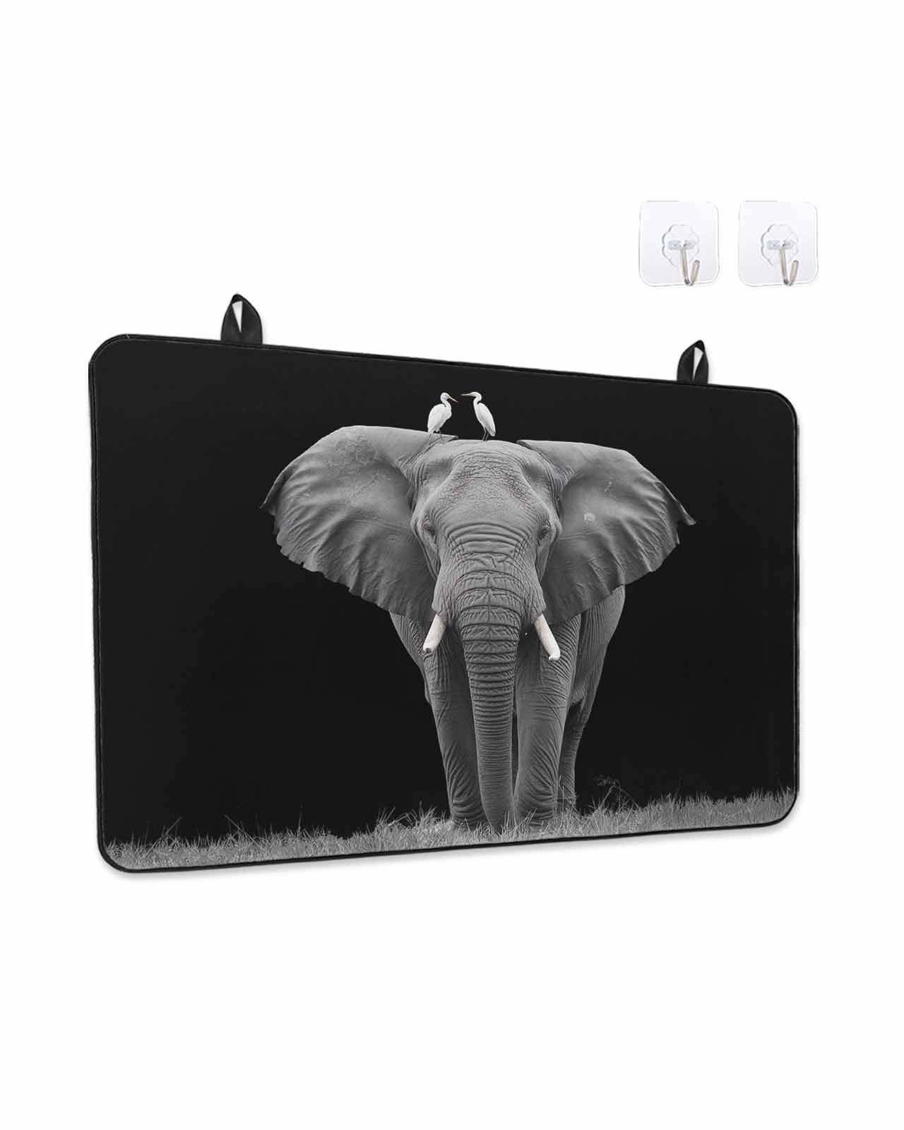 Elephant Bird Stove Top Covers for Electric Stove, Kitchen Glass ...