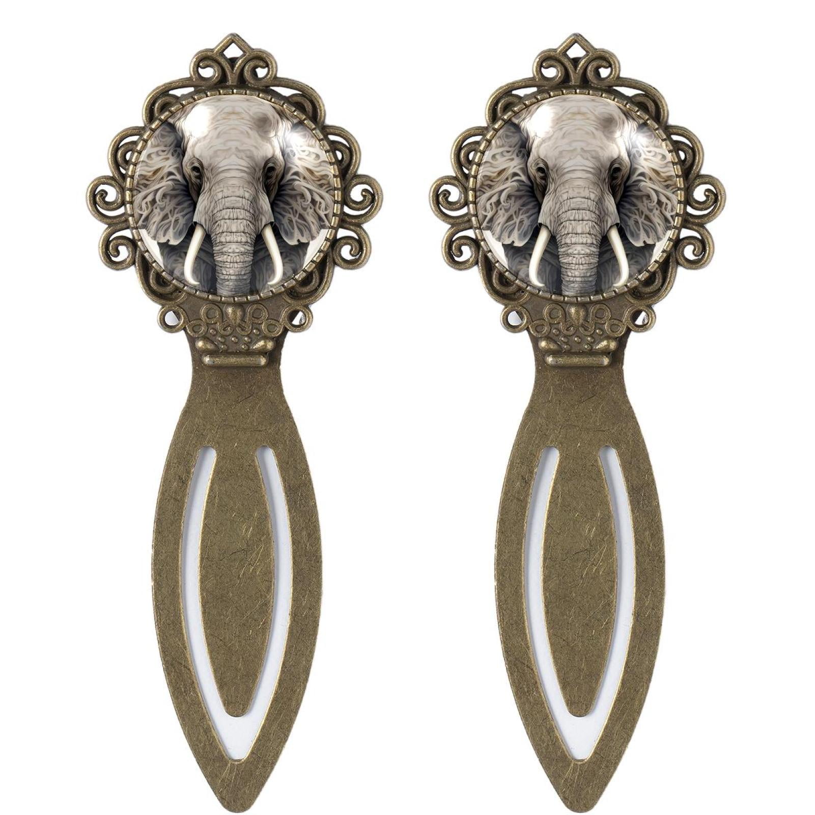 Elephant Book Marks: Vintage Copper-Colored Lace Bookmarks - Set of 2 ...