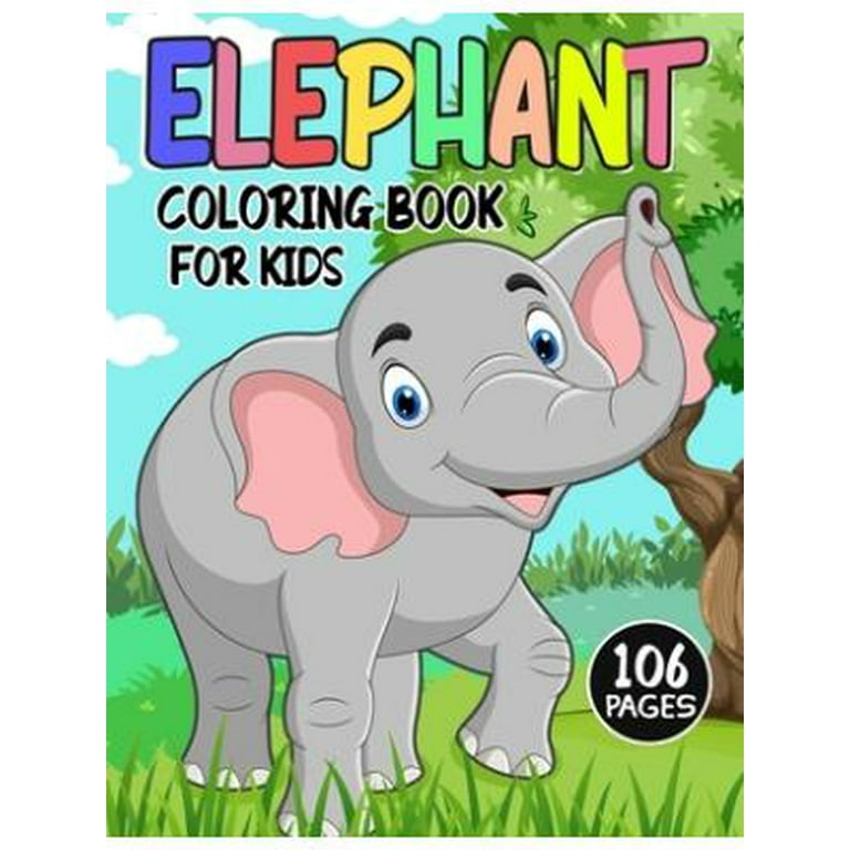 elephant coloring book pages
