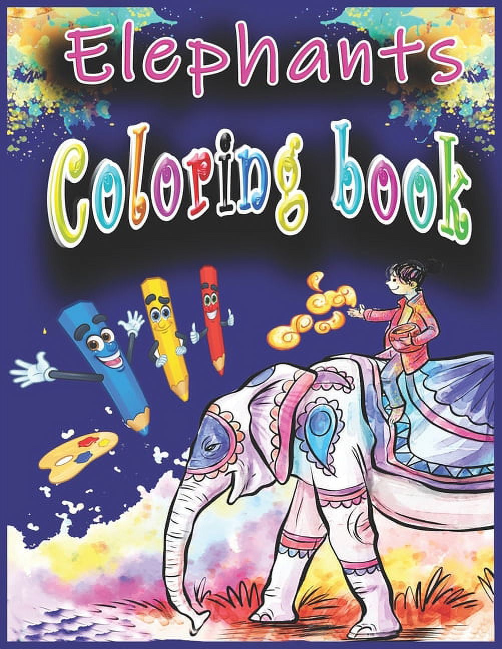 Elephant Coloring book: Elephant Fun information for children, Coloring ...