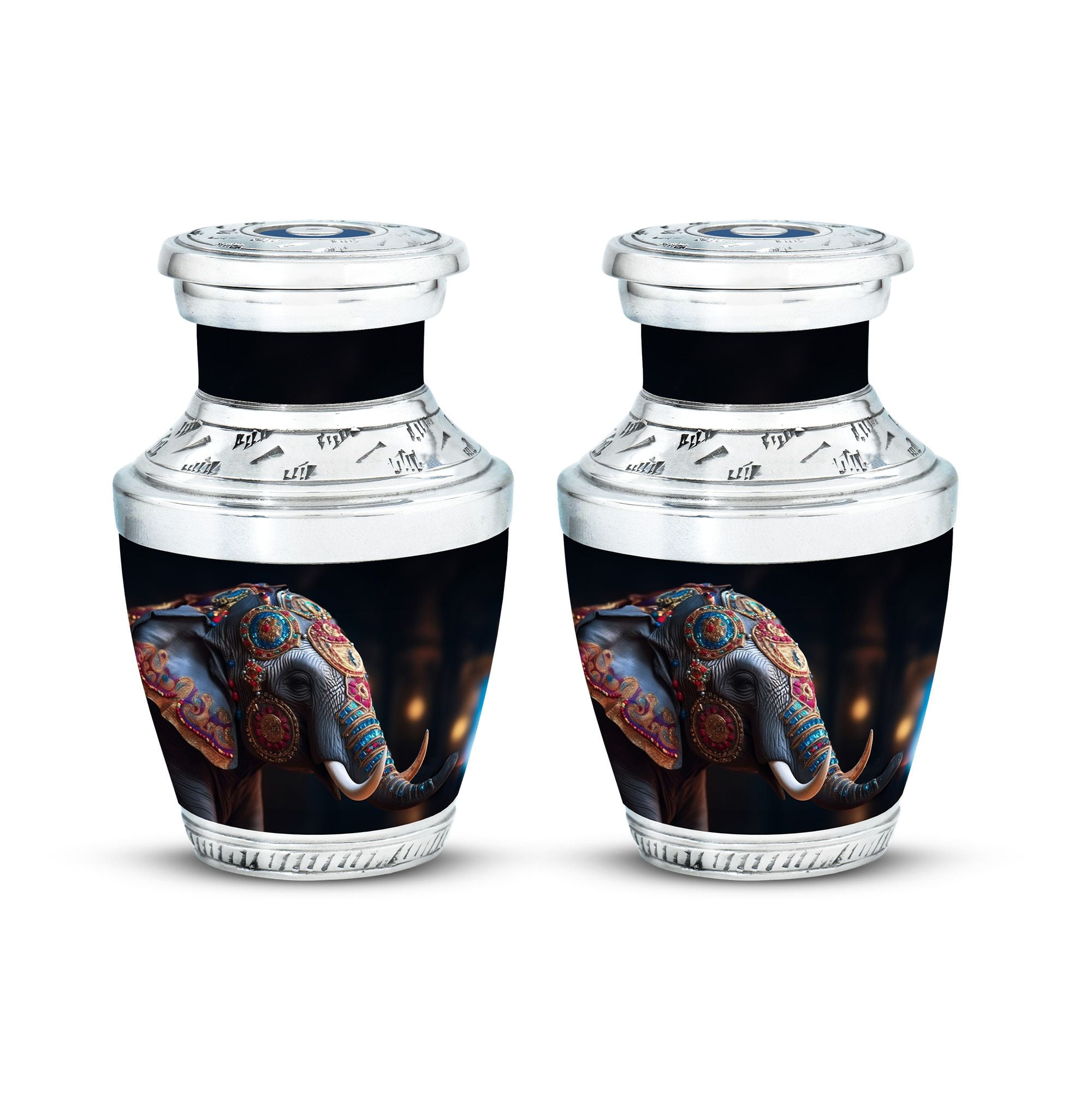 Elephant Covered In Intricate Design Urn For Human Ashes, Intricate ...