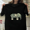Elephant Dollar Bill Origami Elephant Funny Art H11353 T-Shirt, for Men ...