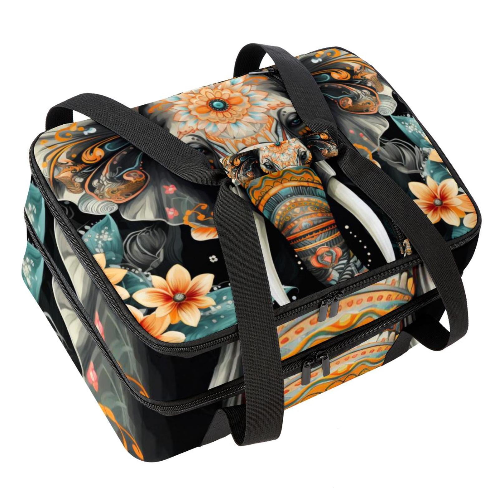 Elephant Double-Layered Insulated Refrigerated Lunch Bag with Two ...