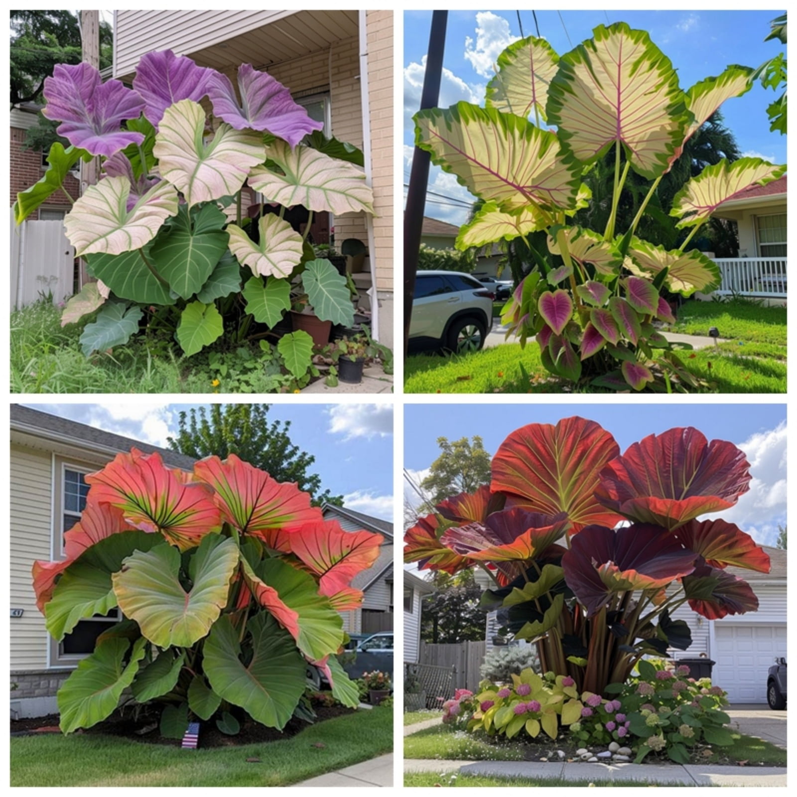Elephant Ear Bulbs,Elephant Ears Planting Gardening Elephant Ears Tuber ...
