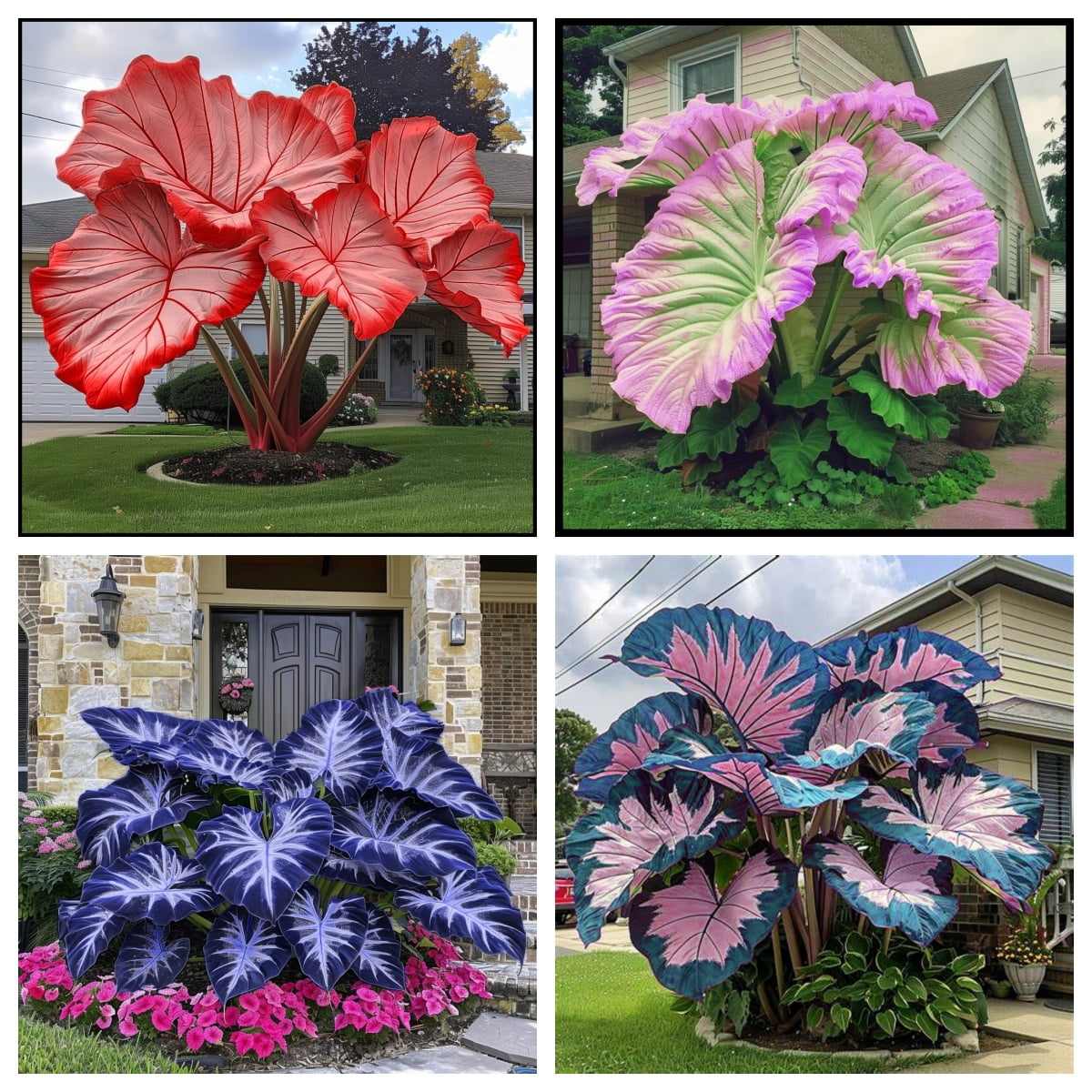 Elephant Ear Bulbs，Freshly Dug Perennial，Vibrant Floral Display ...