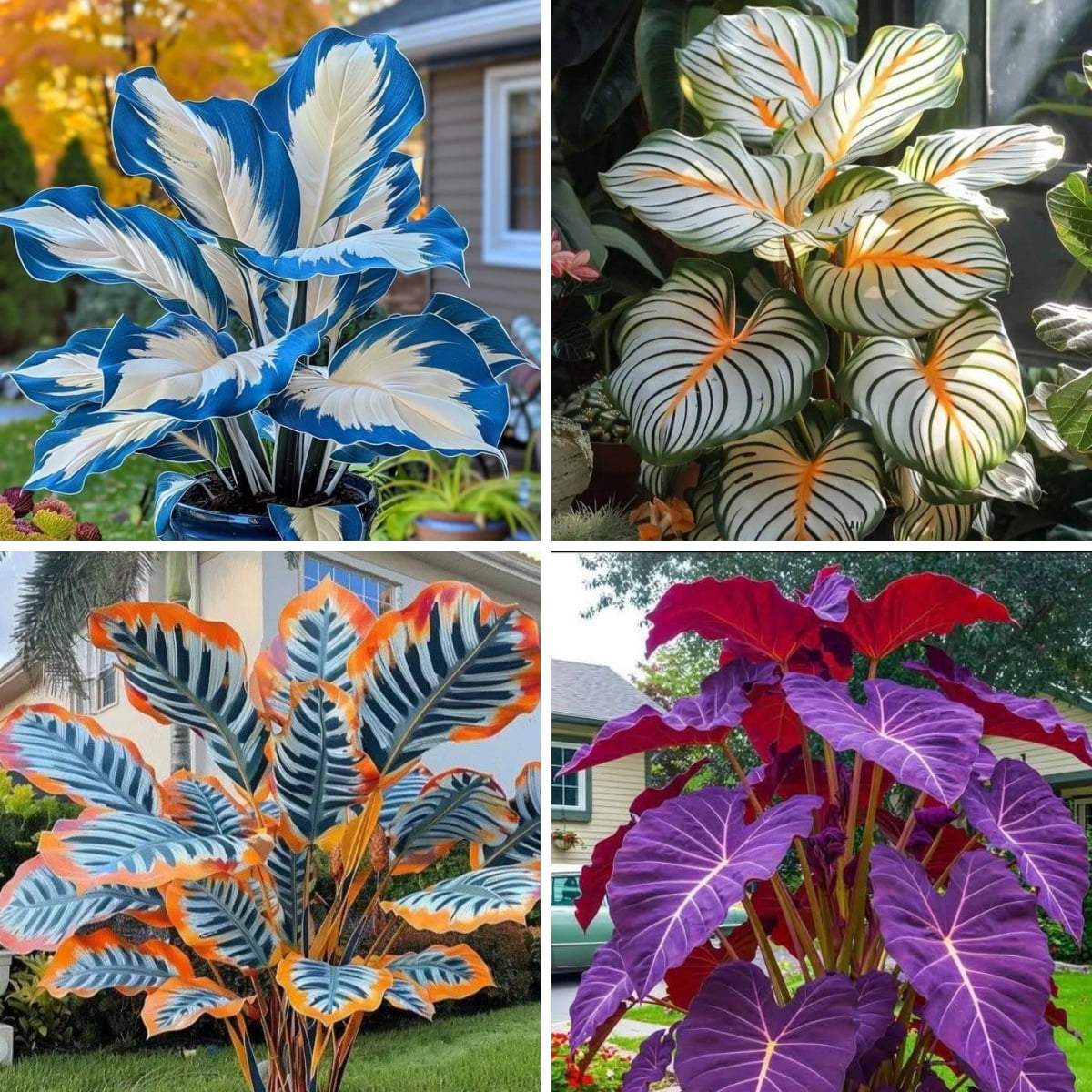 Elephant Ear Bulbs，Freshly Dug Perennial，Vibrant Floral Display ...