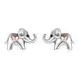 Elephant Earrings Sterling Silver Elephant Stud Earrings Animal Jewelry ...