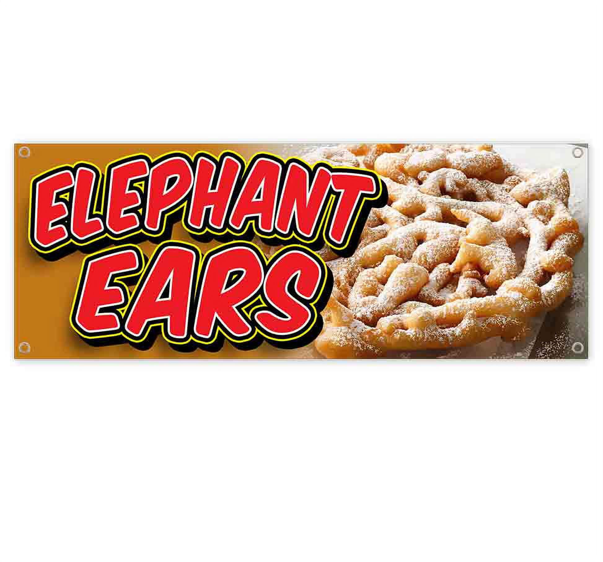 Elephant Ears 13 oz Vinyl Banner With Metal Grommets - Walmart.com