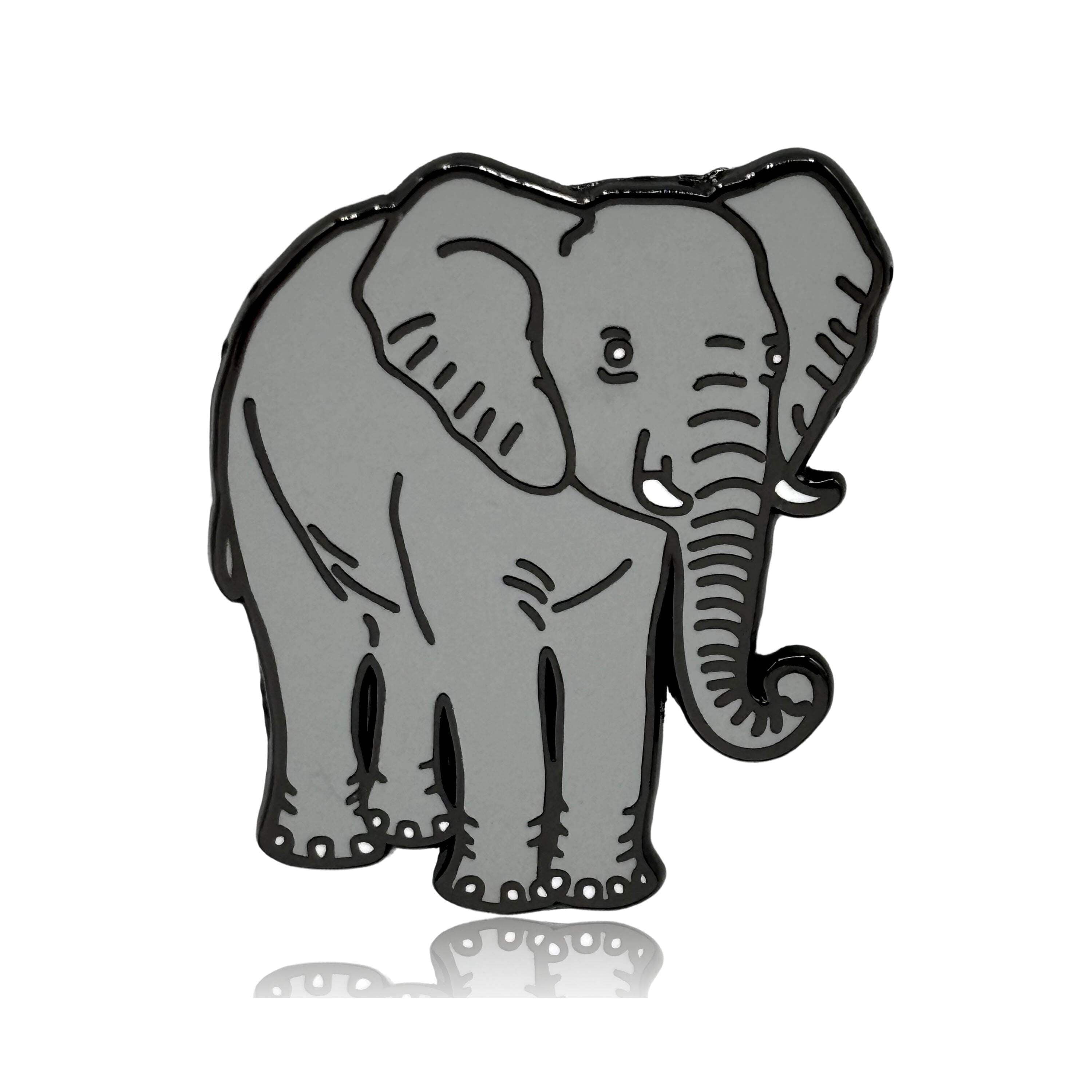 Elephant Enamel Pin - Clayton Jewelry Labs - Walmart.com