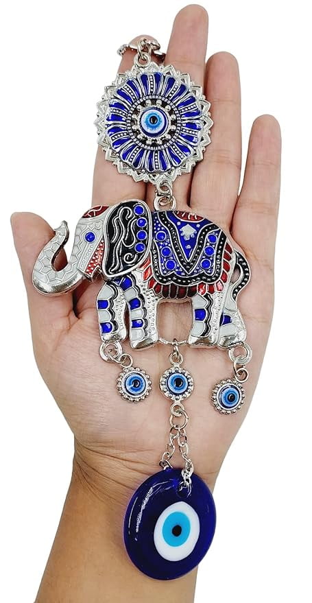 Elephant Evil Eye Hanging Home Wall Hanging Decorative Items Nazar ...
