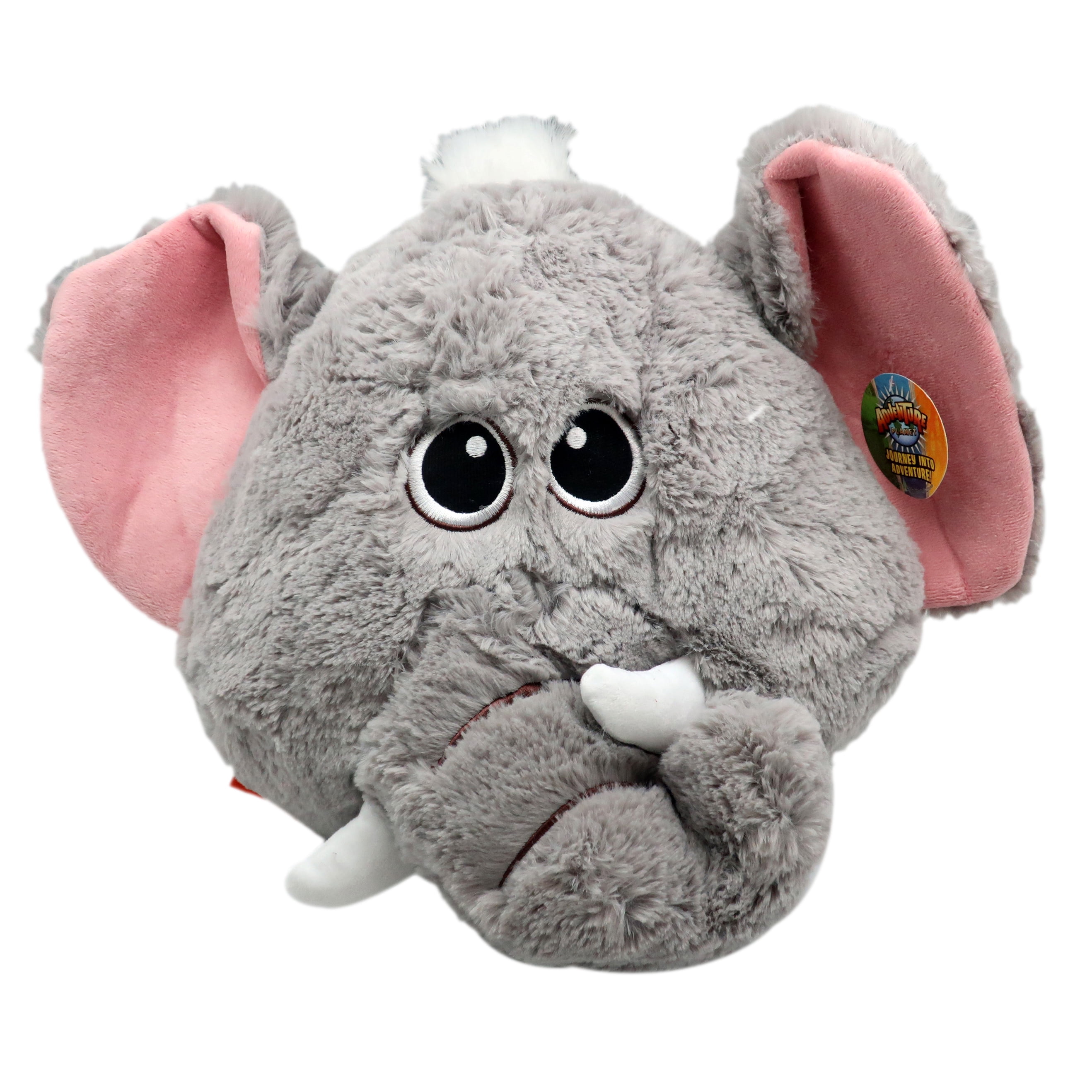 Elephant Face Plush Pillow & Toy, Soft Cushion, Huggable | Nursery ...