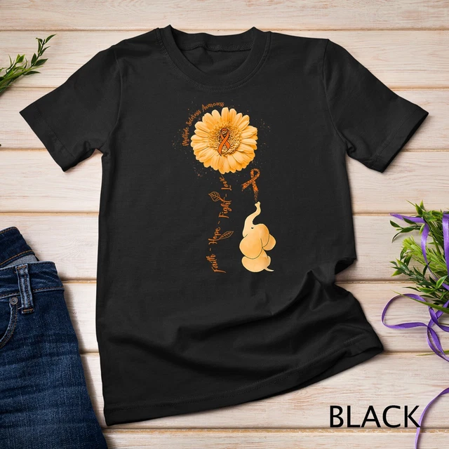 Elephant Faith Hope Fight Love Multiple Sclerosis Awareness Unisex S ...