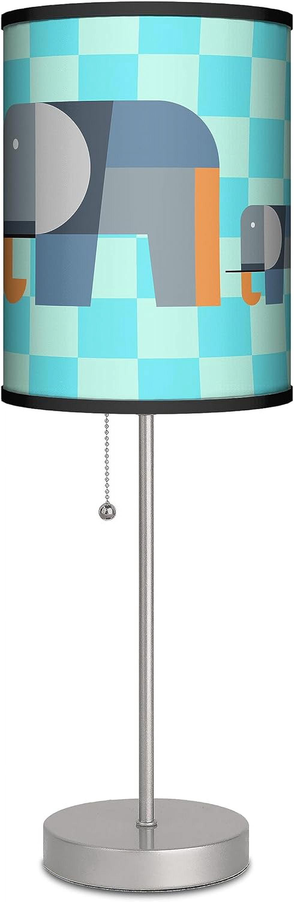 Elephant Family Tall Silver Lamp Lamps for nightstand, Lamp for Bedroom ...