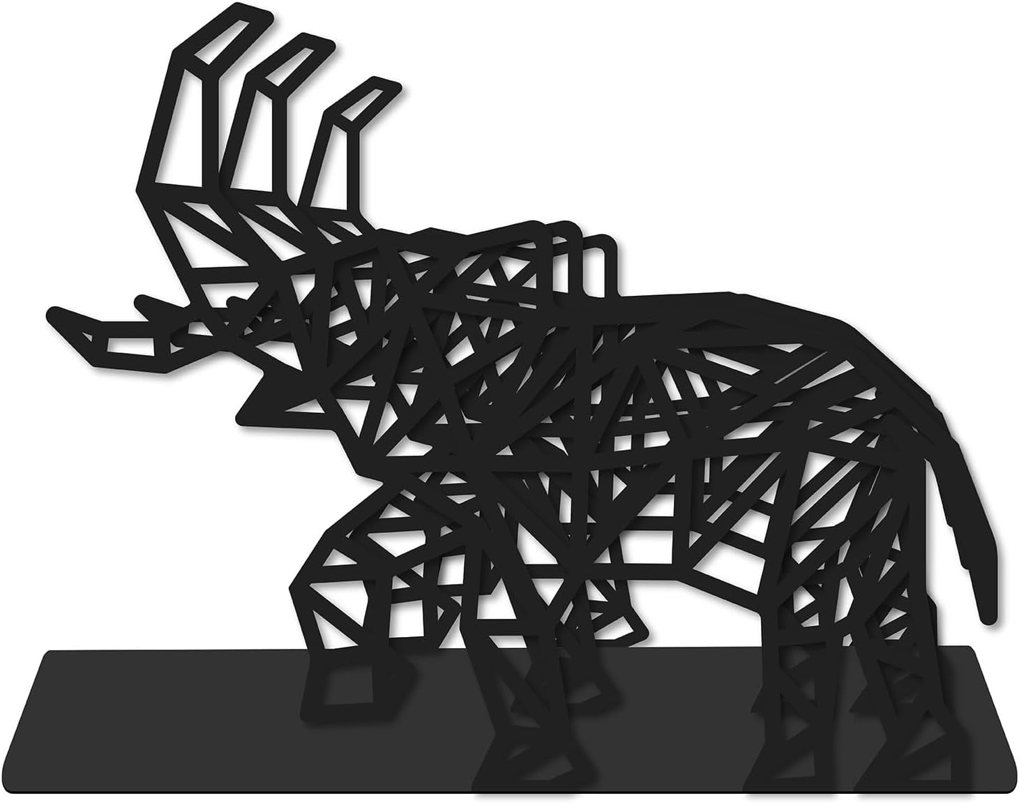 Elephant File Holder Metal Office Desktop Mail Holder with 2 Slot Wire ...