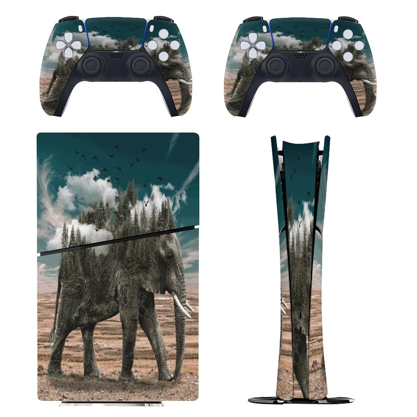 Elephant, Forest, Nature PS5/PS5 Slim Digital Disc Skin Sticker For ...