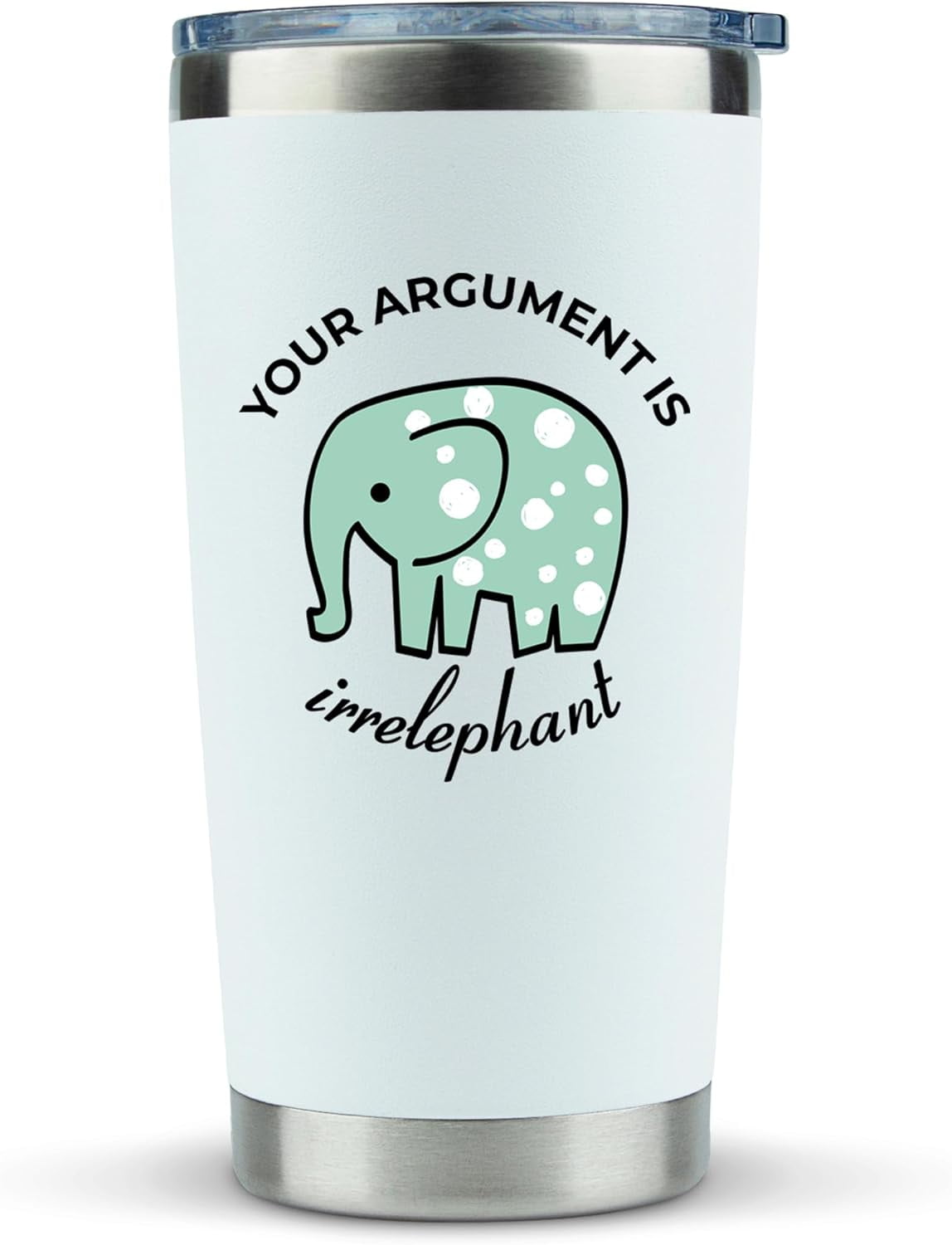 Elephant Gifts for Women - Your Argument Is Irrelephant Mug 20oz White ...