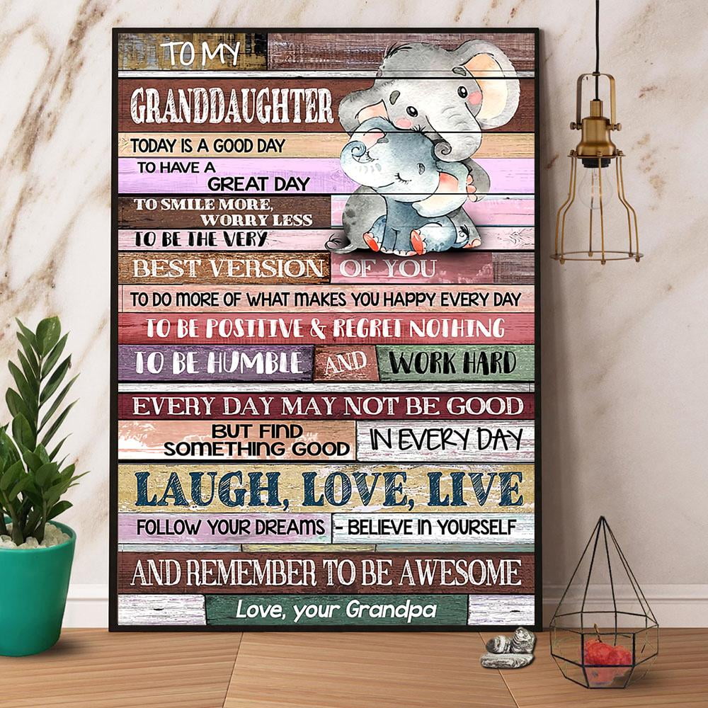 Elephant Grandpa To My Granddaughter Today Is A Good Day Laugh Love ...
