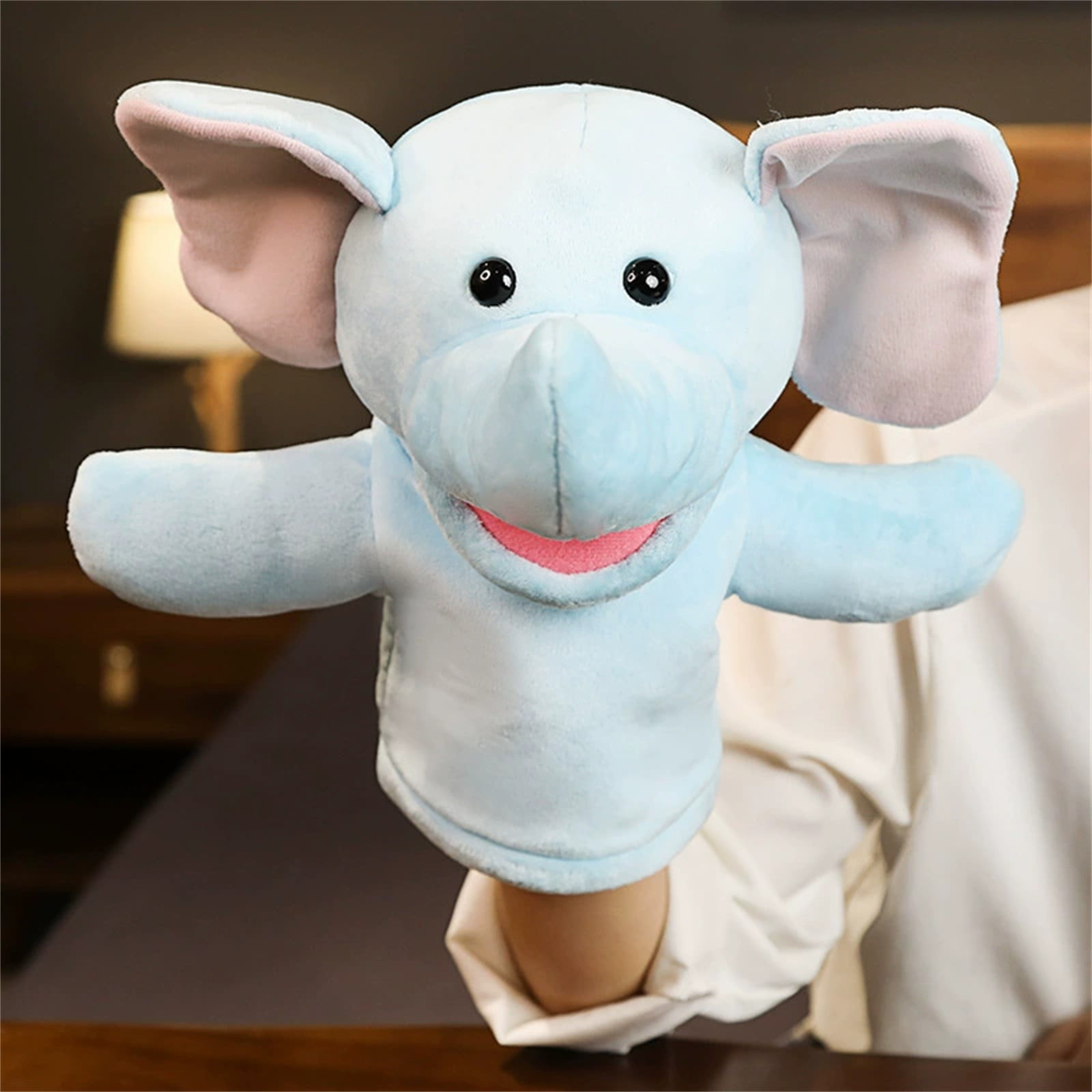 Elephant Hand Puppet Realistic Plush Puppet， Elephant Puppet for Kids ...