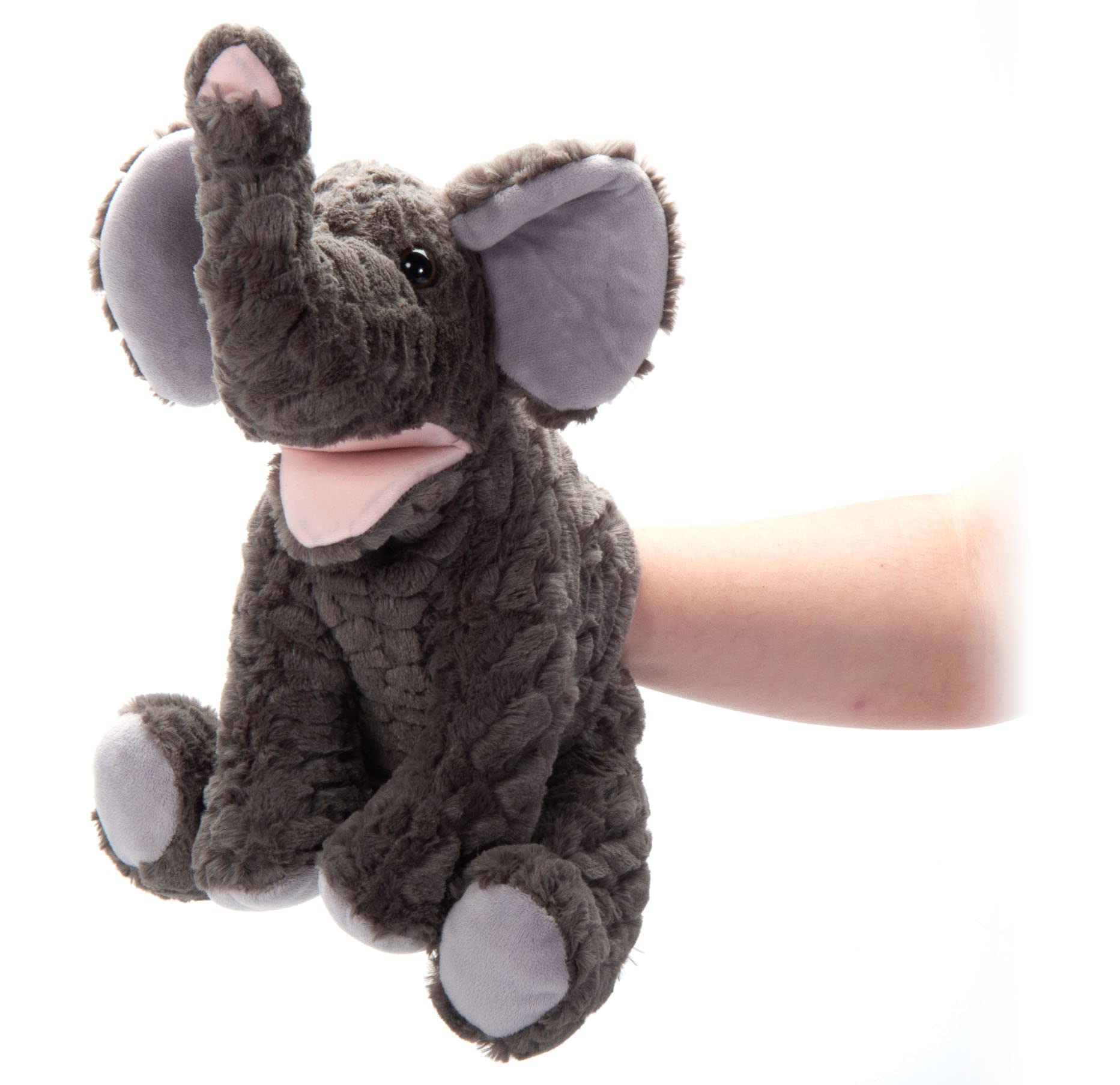 Elephant Hand Puppet Stuffed Animal Plushie, Gifts For Kids, Puppetz ...
