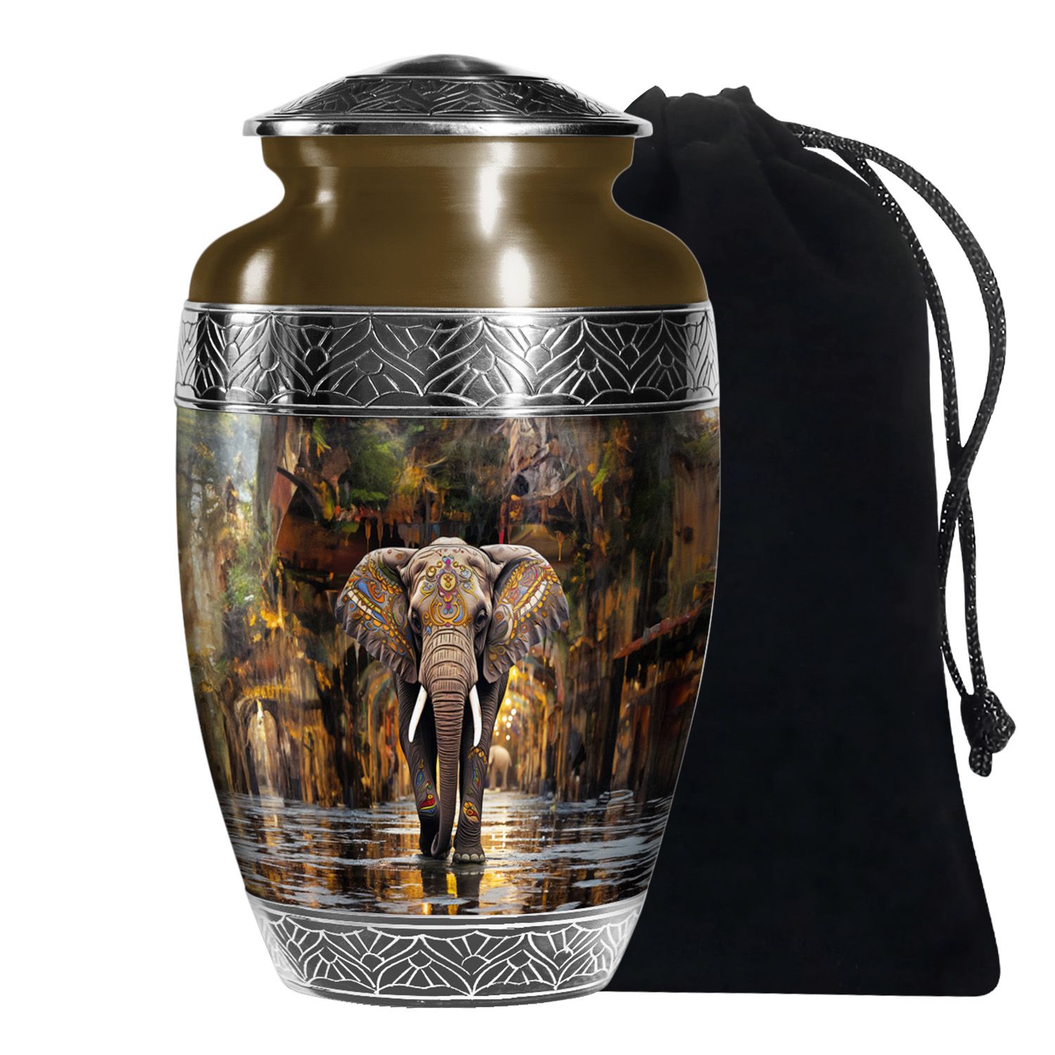 Elephant Human Remains Urn Funeral Urns For Ashes Adult Large Cremation ...