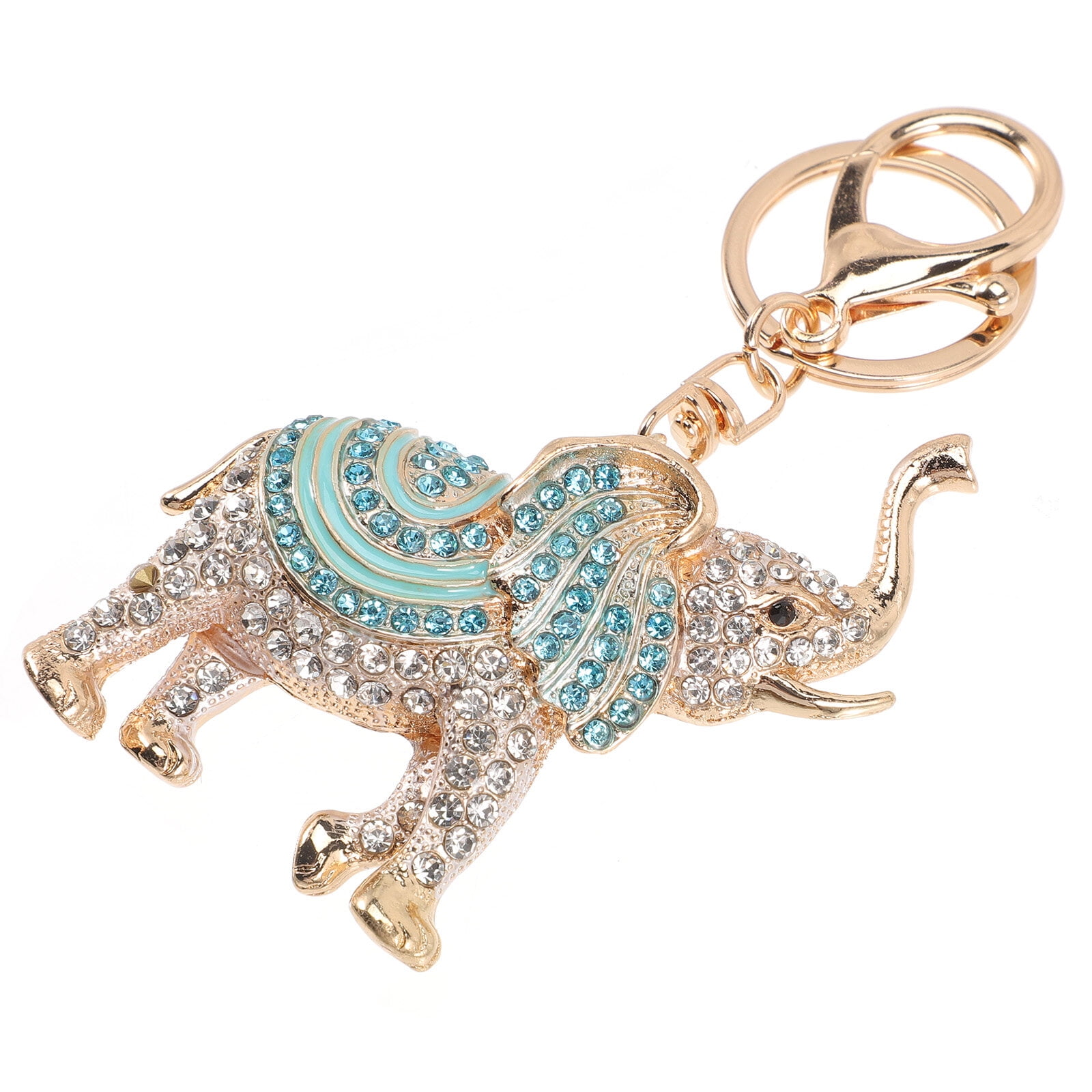 Elephant Keychain Key Fob Rhinestones Keychain Keychains for Women ...