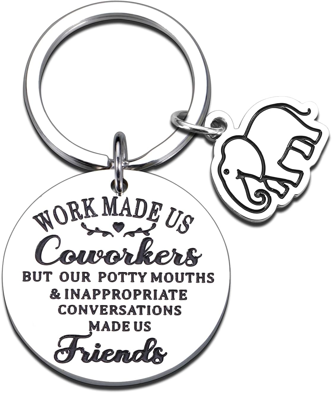 Elephant Keychain for Women Coworker Leaving Gifts for Women Men Boss ...