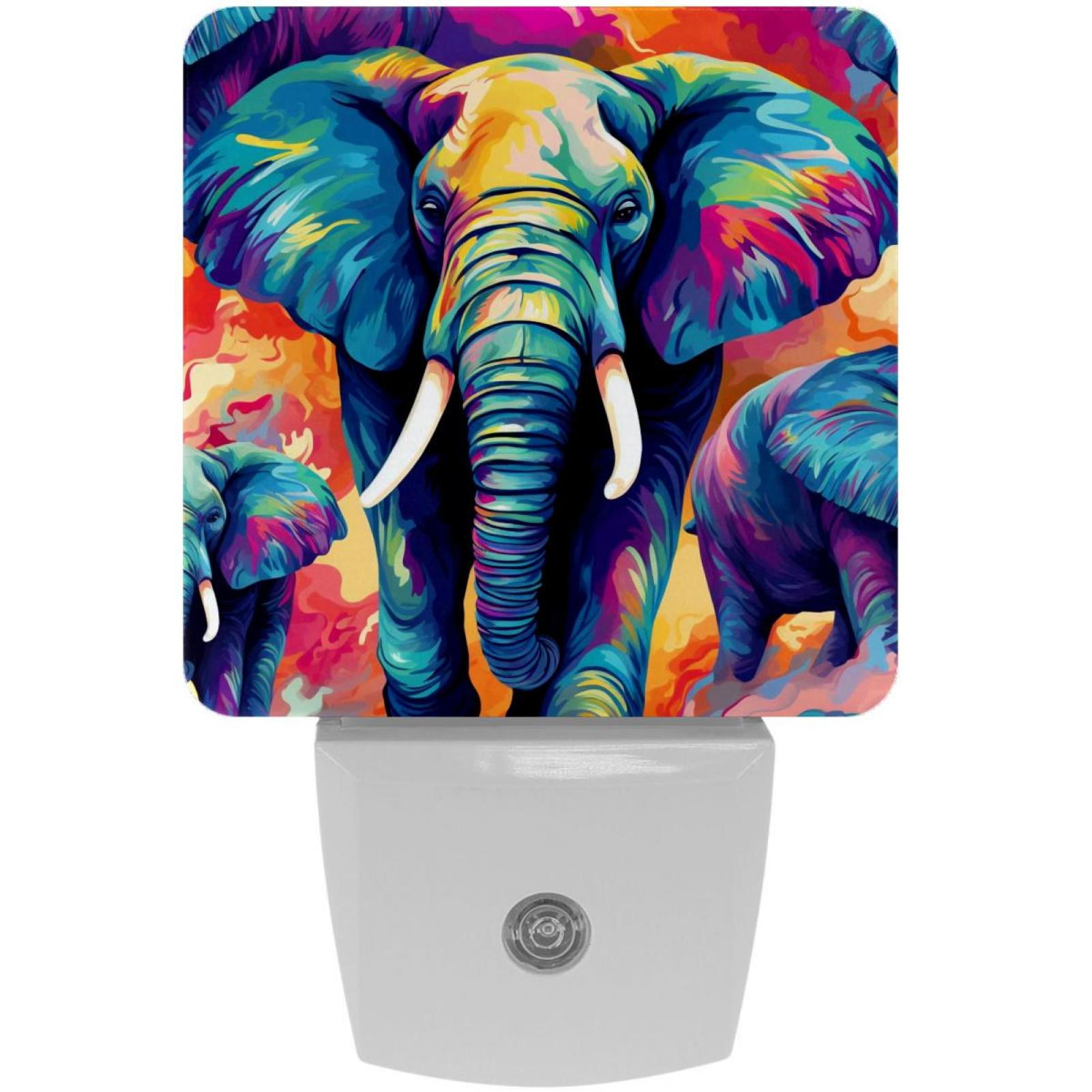 Elephant LED Square Night Lights - Energy Efficient and Sleek Design ...