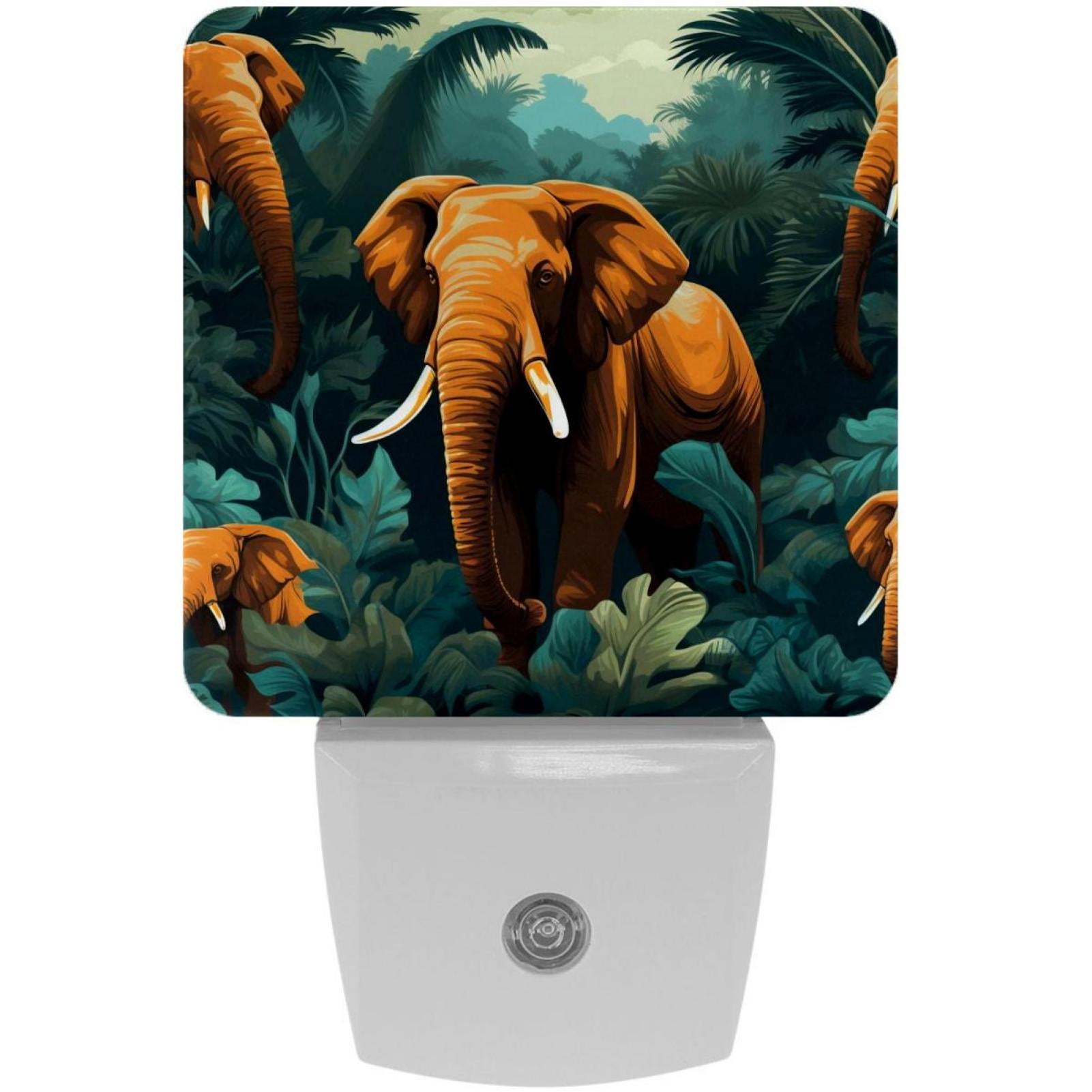Elephant LED Square Night Lights - Small and Bright Illumination for ...
