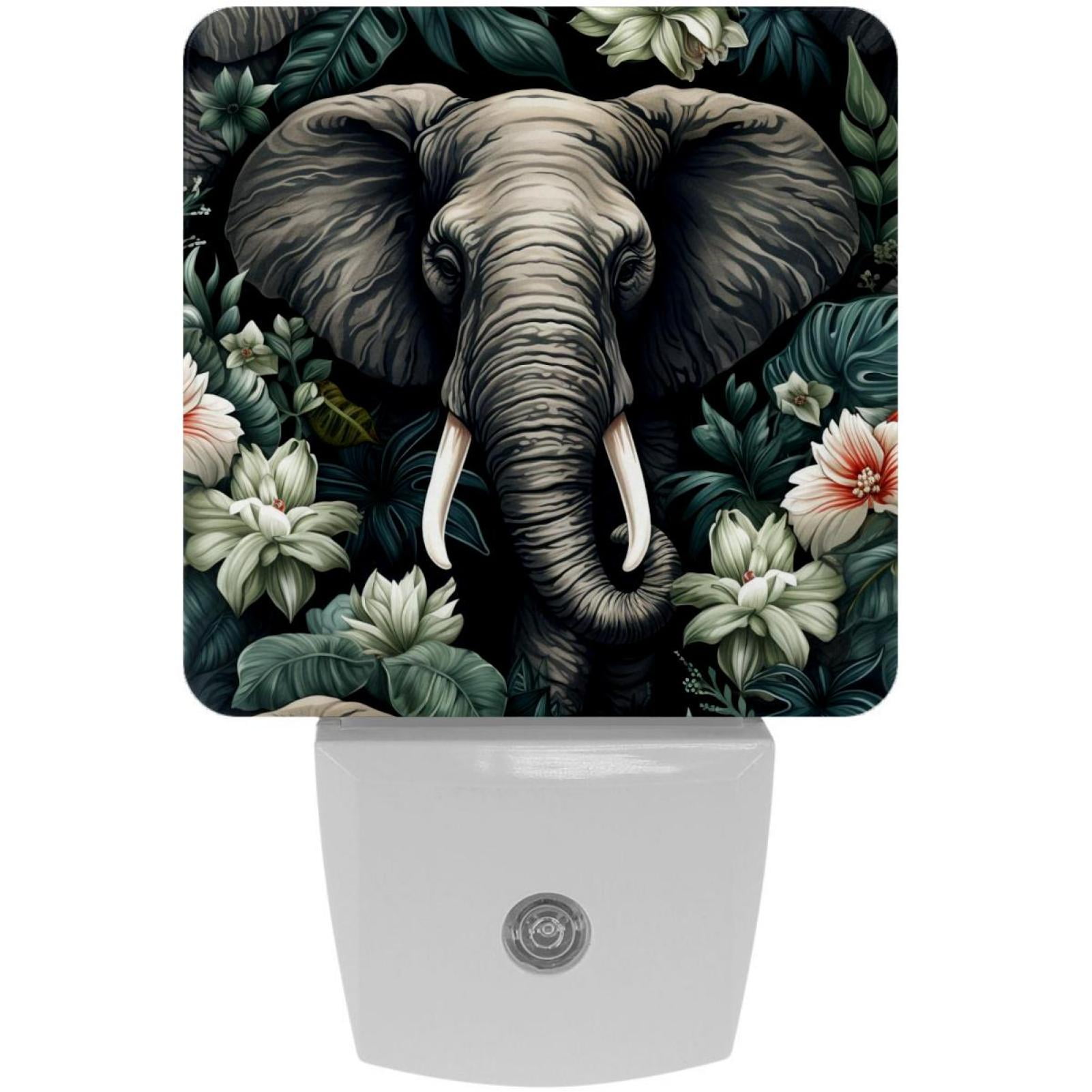 Elephant LED Square Night Lights - Small and Bright Illumination for ...