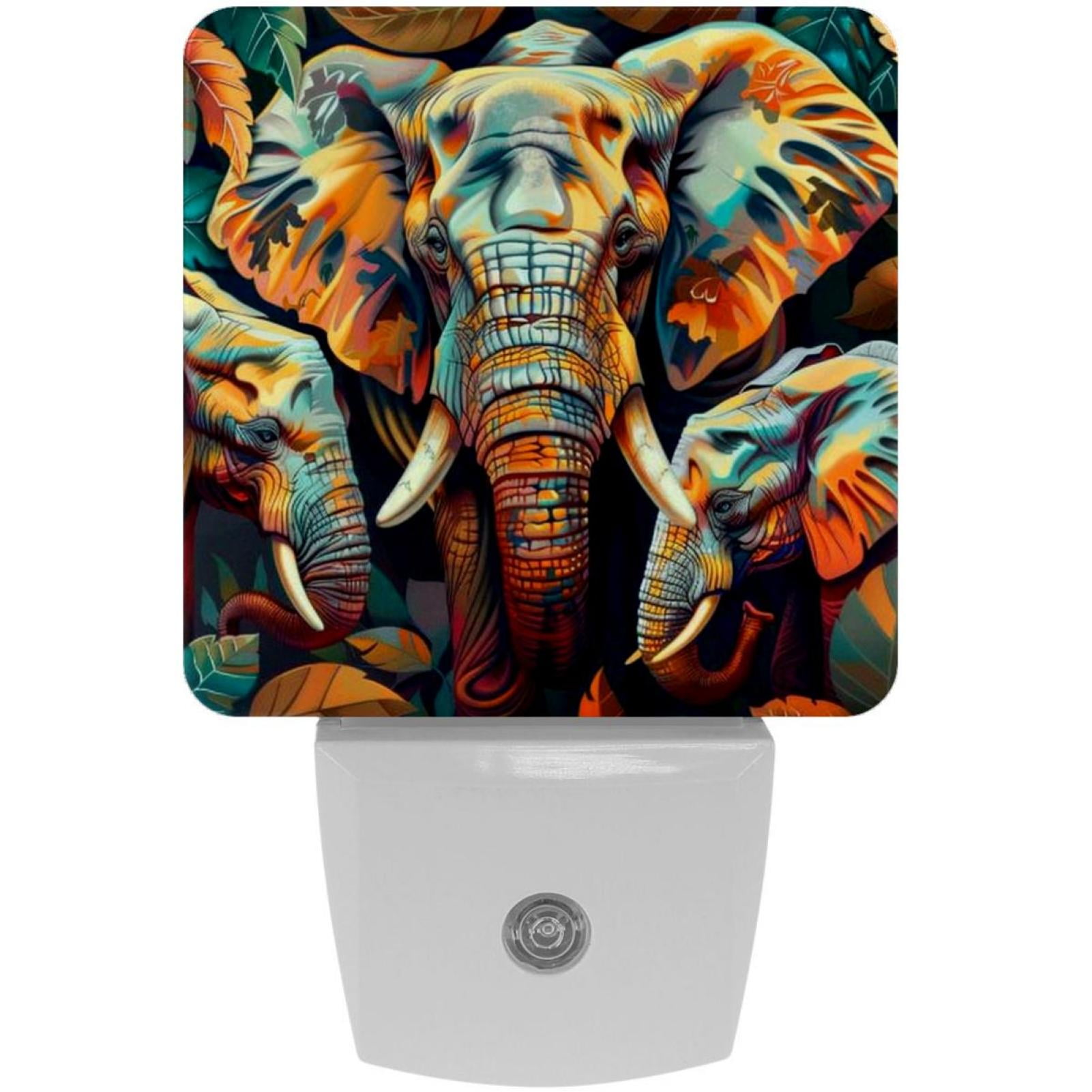 Elephant LED Square Night Lights - Stylish and Energy-Efficient ...