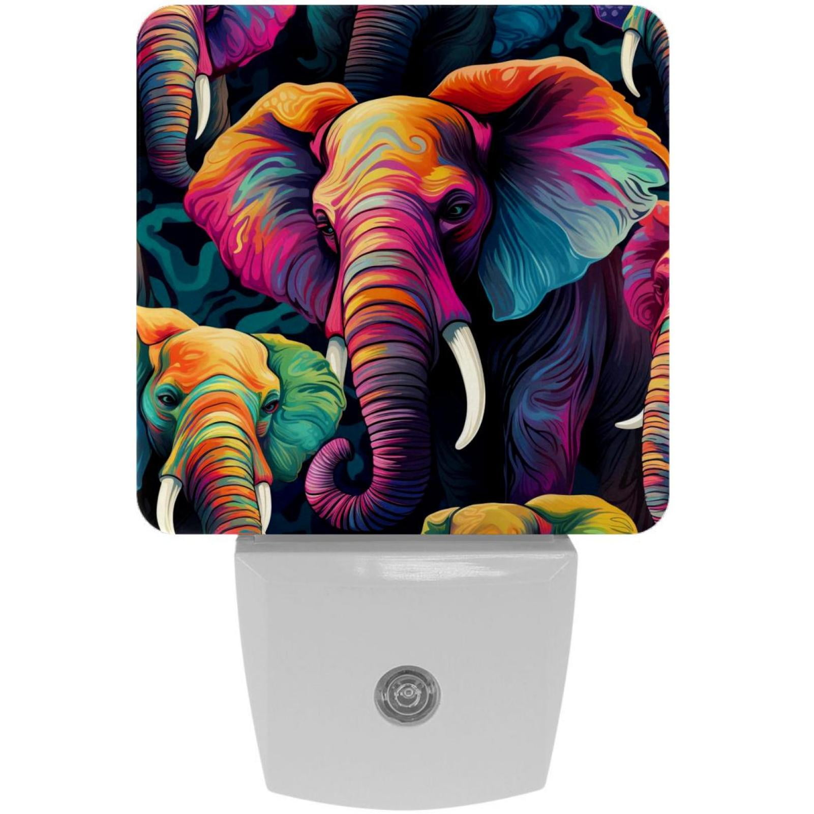 Elephant LED Square Night Lights - Stylish and Energy-Efficient ...